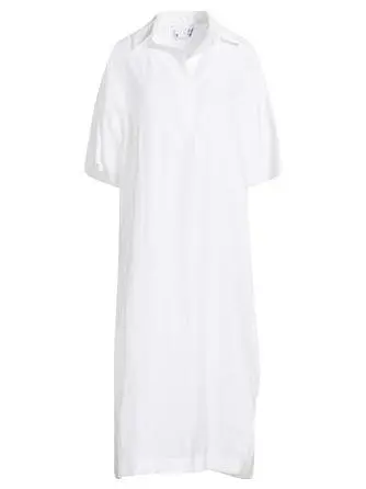 KAOS Midi Shirt Dress - White
