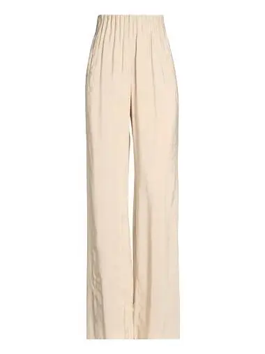 Emporio Armani Wide-leg Modal-blend Pants - Beige
