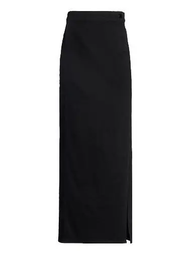 Emporio Armani Flared Denim Skirt - Black