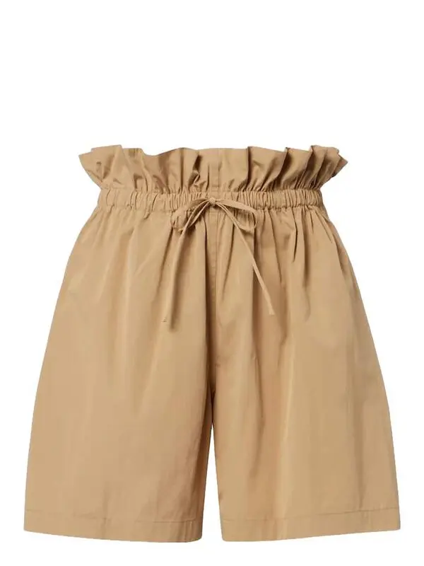 JIL SANDER Cotton Poplin Shorts - Beige