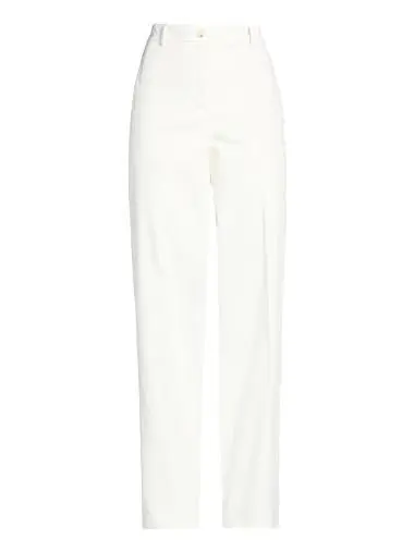 ALYSI Straight-leg Twill Pants - White