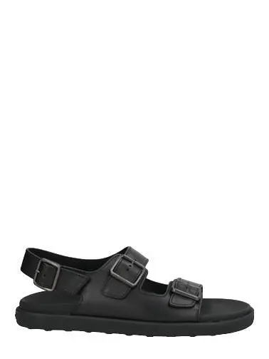 TOD'S Leather Sandals - Black