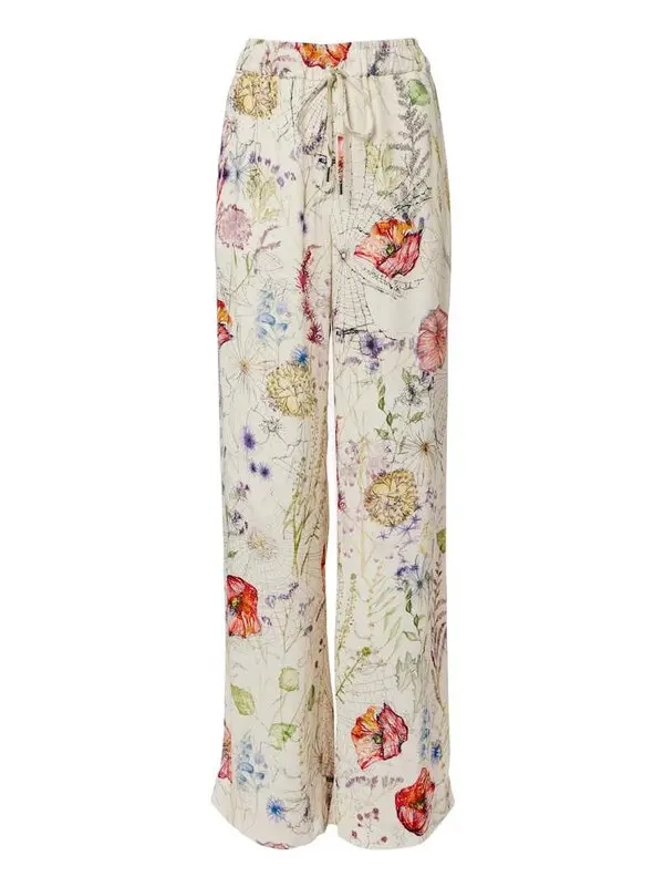 Alexander McQueen Meadow Floral Palazzo Pants - Multicoloured