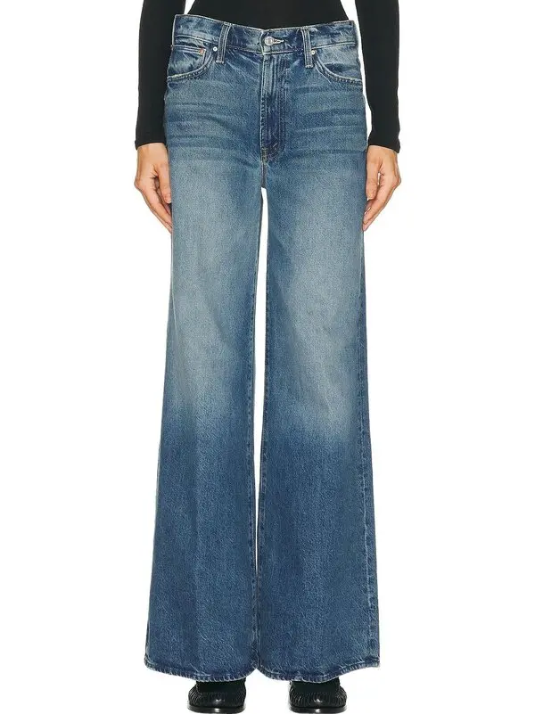MOTHER The Ditcher Roller Zip Sneak Jeans - Remember When