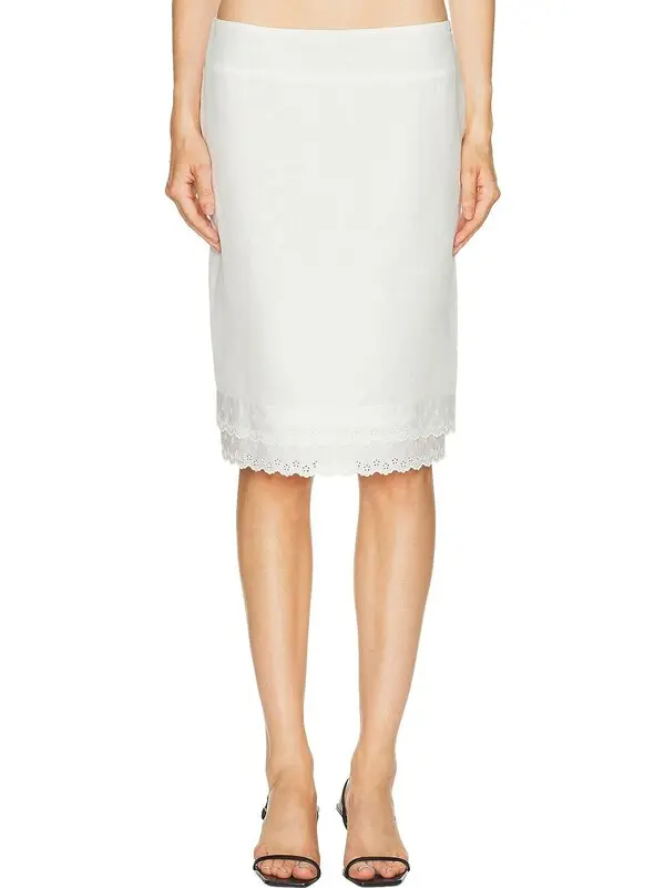 Magda Butrym Mini Pencil Skirt - White