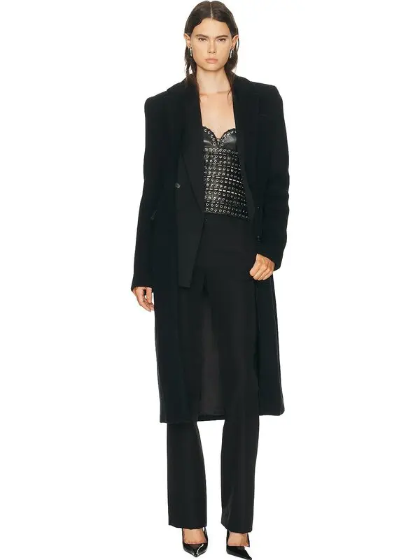 LUDOVIC DE SAINT SERNIN Fitted Coat - Black