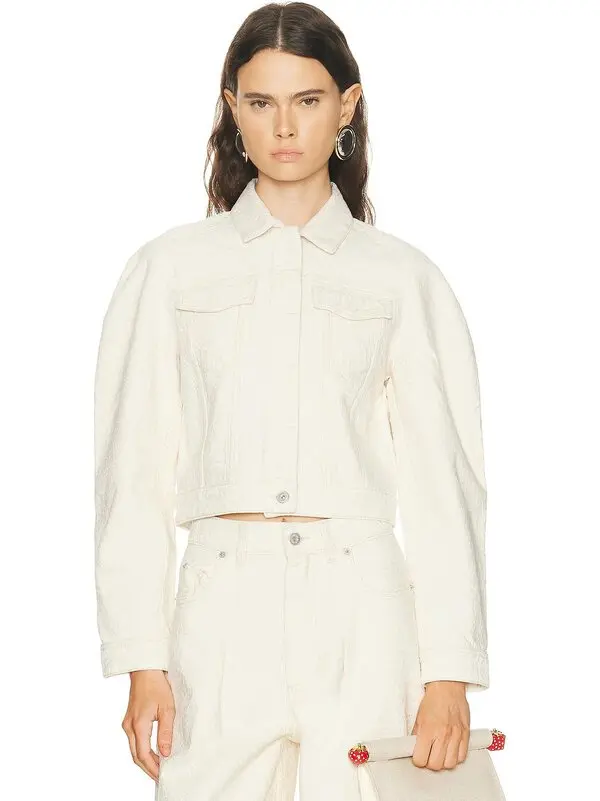 Jacquemus La Veste De-nimes Ovalo - Off White