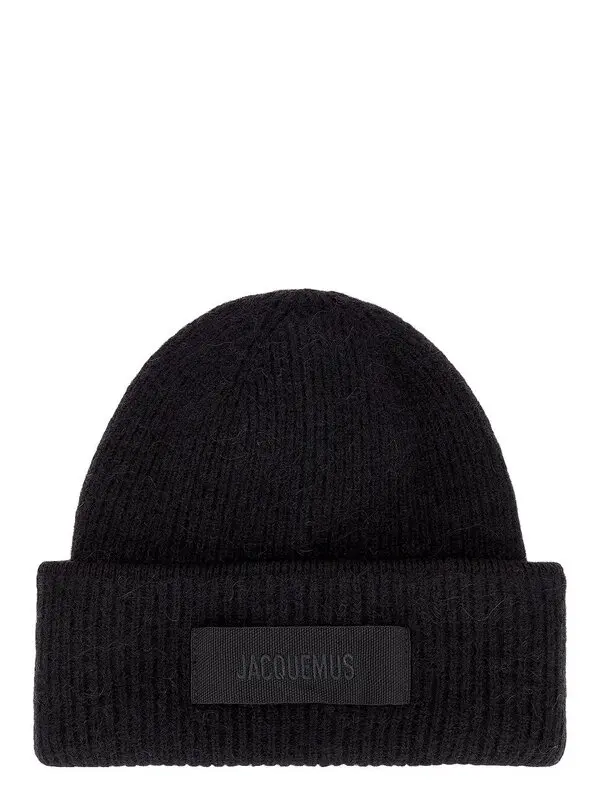Jacquemus Le Bonnet Gros Grain Beanie - Black