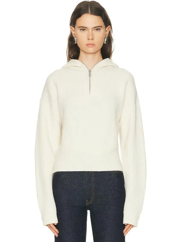 Helmut Lang Balaclava Hoodie - Ivory