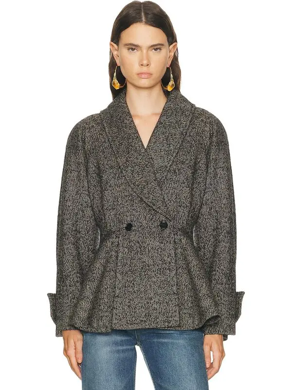Chloé Wool Jacket - Beige & Black