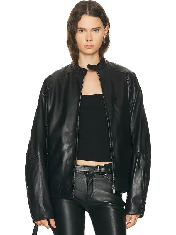 EB DENIM Domenico Bomber Jacket - Black