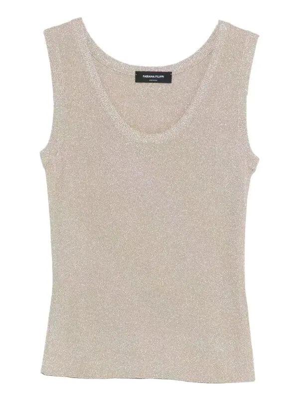 Fabiana Filippi Sleeveless Top - Neutrals