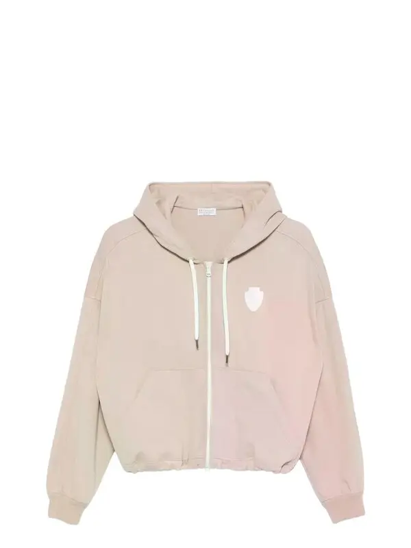 Brunello Cucinelli Logo Hoodie - Neutrals