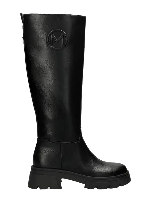 MEXX Logo Plaque Boots - Black
