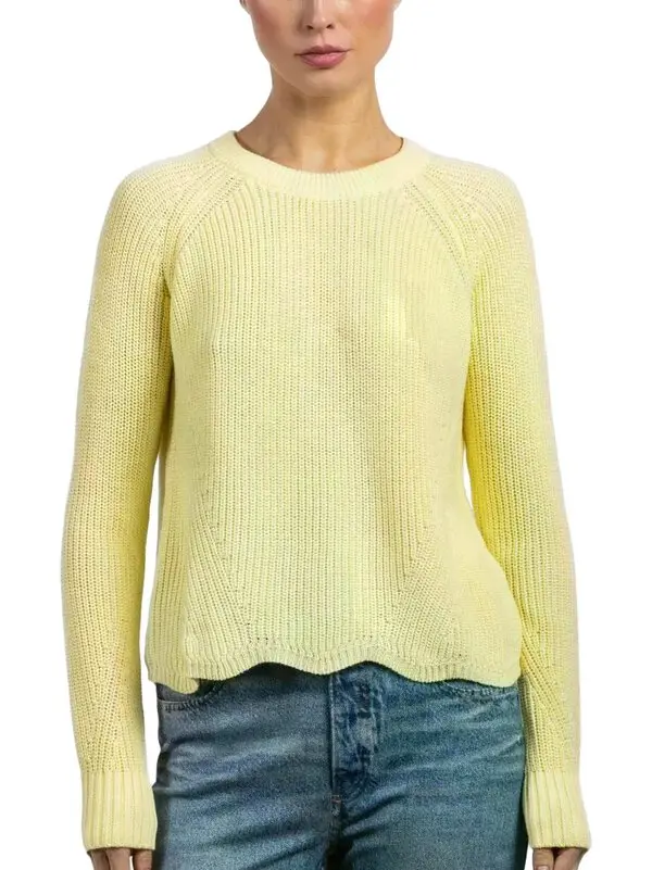 Autumn Cashmere Round-neck Sweater - Yellow