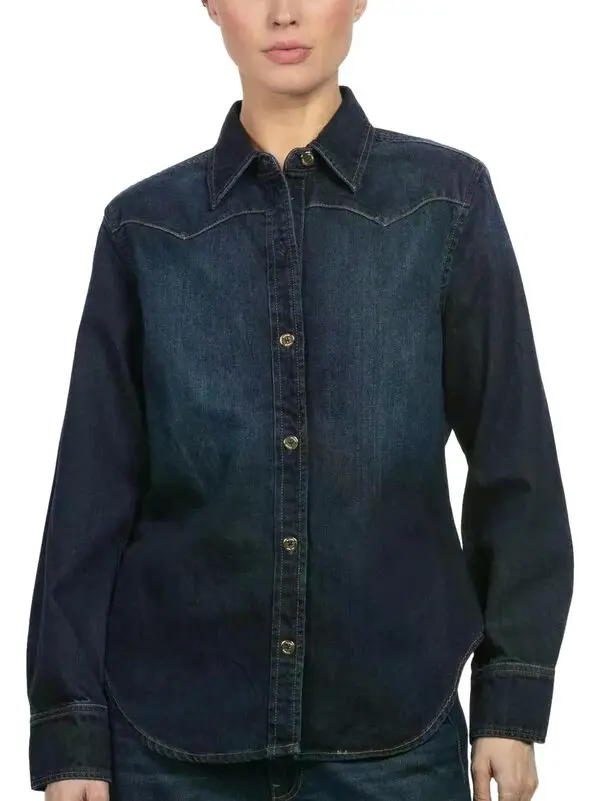DL1961 Buttoned Denim Shirt - Blue