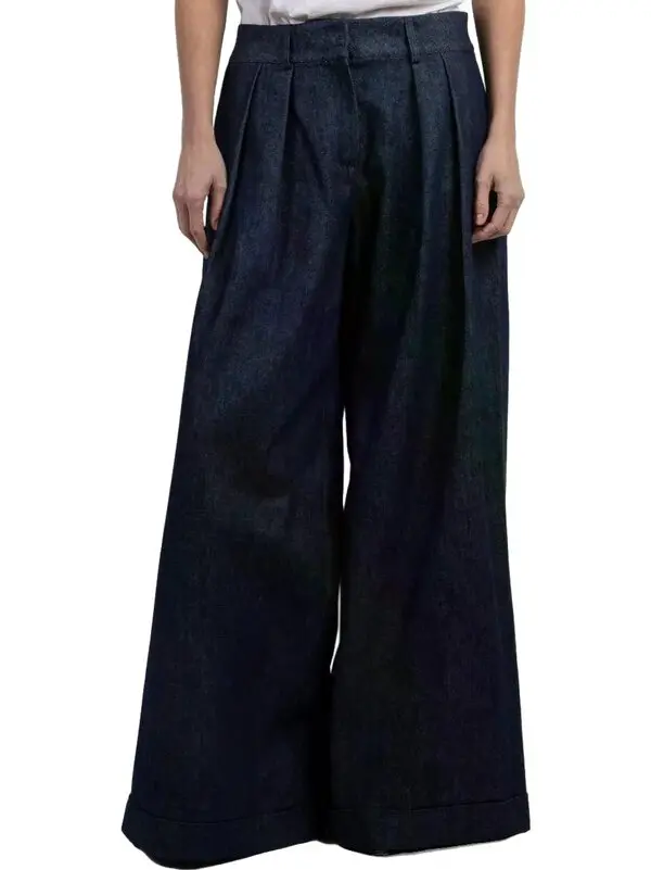 Françoise Mila Wide-leg Trousers - Blue