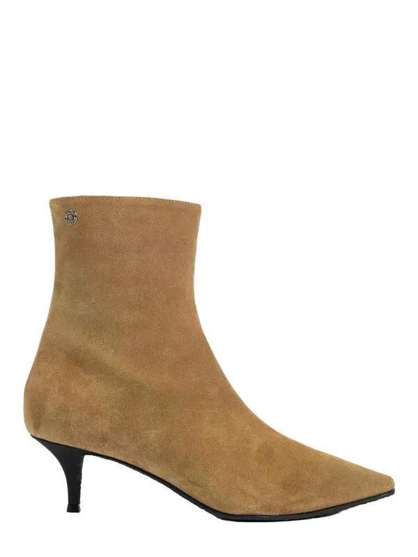 Vicini Pointed-toe Suede Boots - Brown
