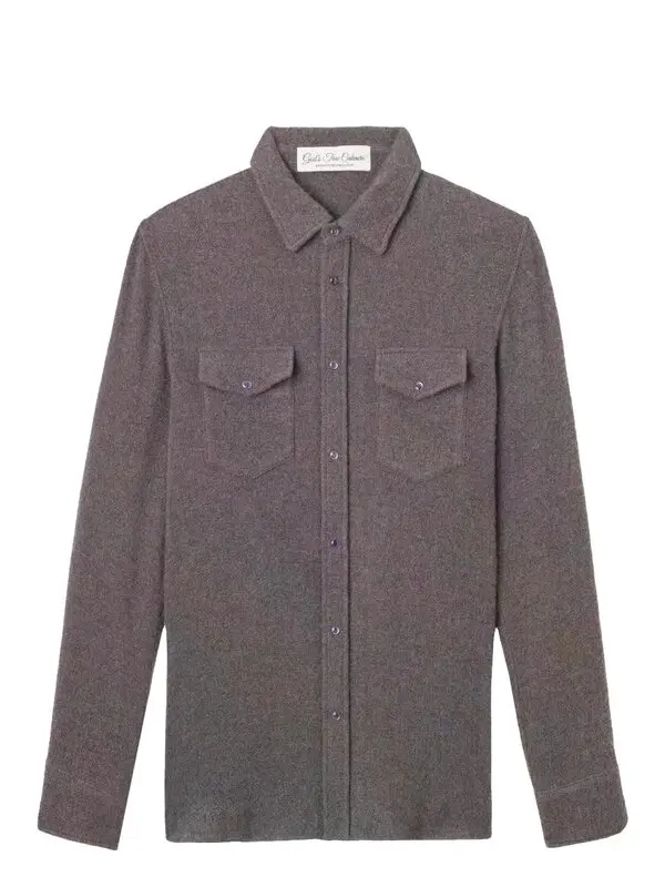 GOD'S TRUE CASHMERE Pocket Button Shirt - Grey