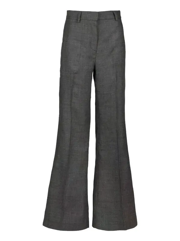 HANNES ROETHER Wide-leg Trousers - Grey