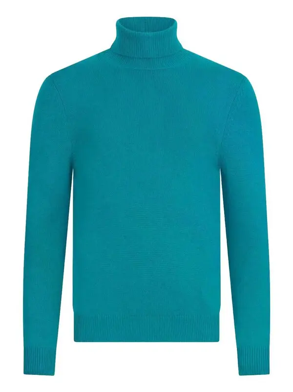 Malo Roll-neck Sweater - Blue