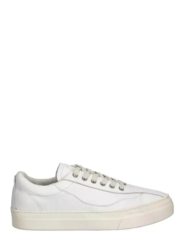 S.W.C STEPNEY WORKERS CLUB Lace-up Panelled Sneakers - White