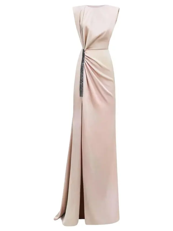 GEMY MAALOUF Draped Maxi Dress - Pink