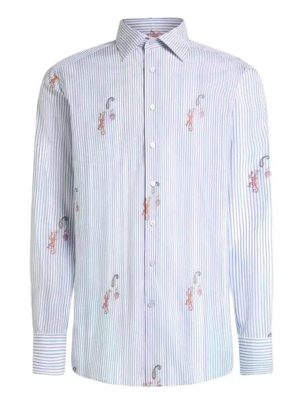 Etro Jacquard Cotton Shirt - White