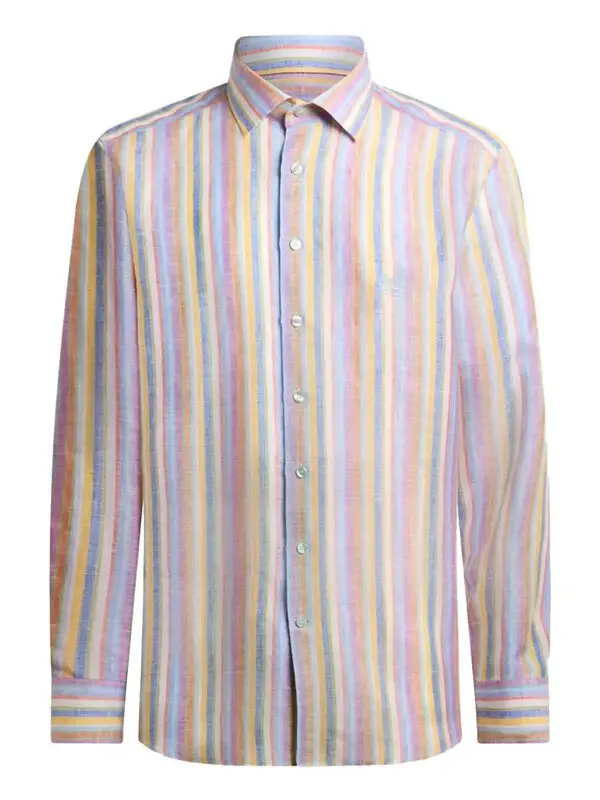 Etro Striped Linen Shirt - White