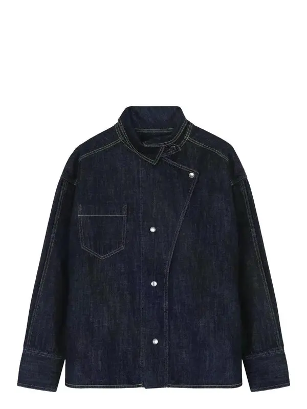 MARGAUX LONNBERG Asymmetric Denim Jacket - Blue