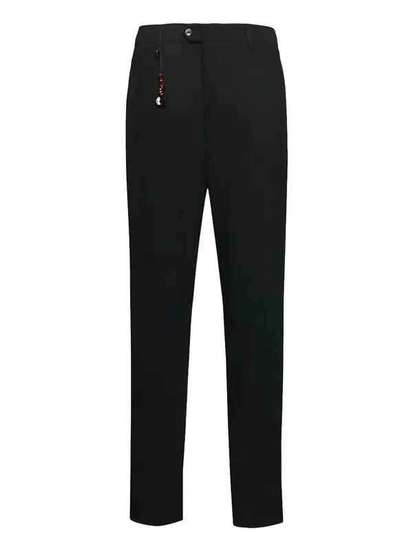 Marco Pescarolo Button-detail Trousers - Black
