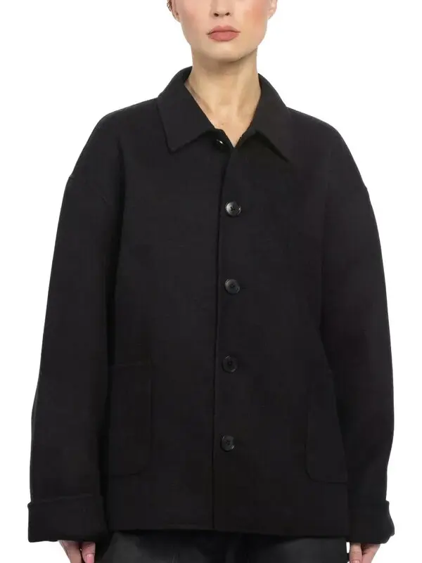 EXTREME CASHMERE X Button Pocket Jacket - Black