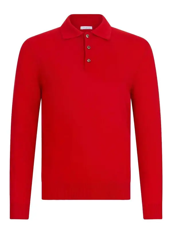 Malo Buttoned Polo Shirt - Red