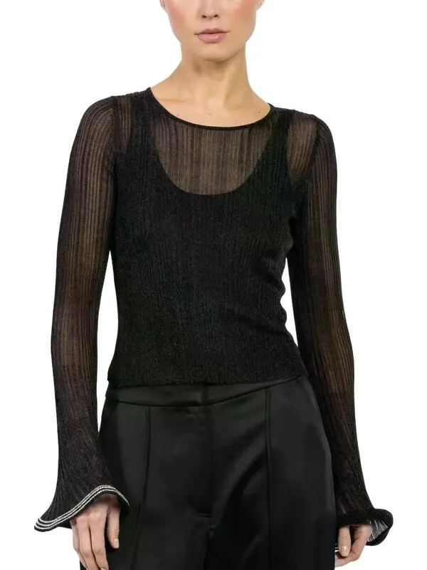 Simkhai Maebry Long-sleeve Blouse - Black