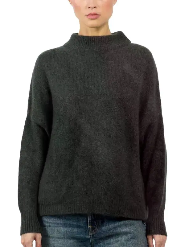 Dusan Funnel-neck Sweater - Green