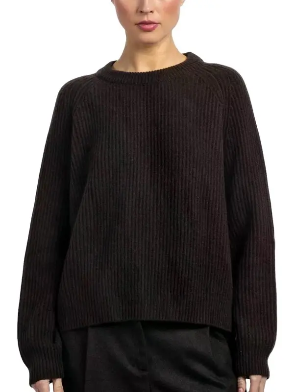 Dusan Ribbed-knit Sweater - Brown