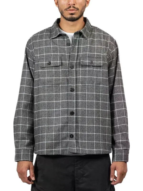 04651/TRIP IN A BAG Check Pocket Shirt - Grey