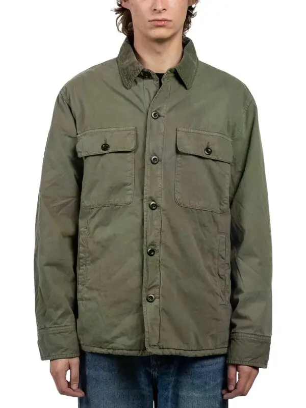 Hartford Buttoned Pocket Jacket - Green