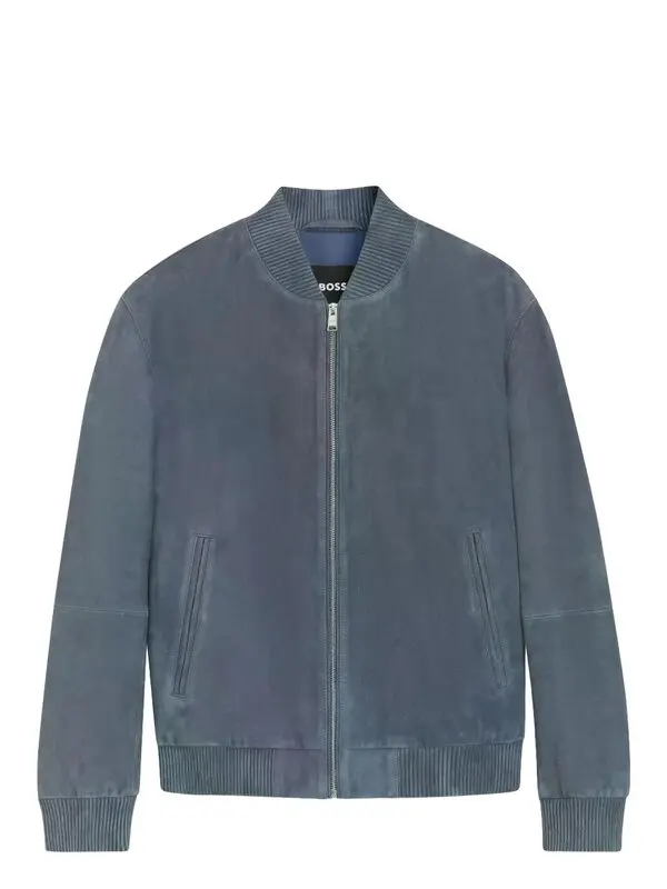BOSS Muller Suede Jacket - Blue