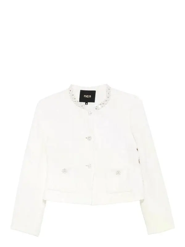 Maje Embellished Jacket - White