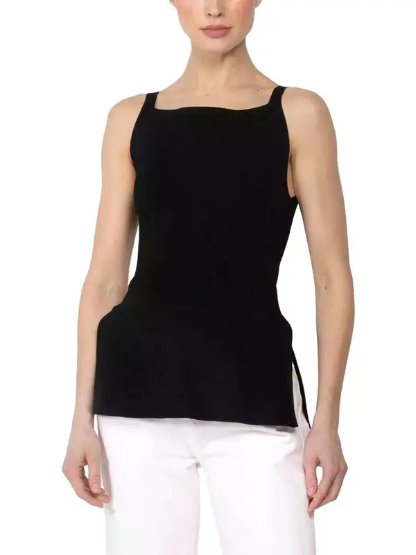 HIGH SPORT Asher Square-neck Top - Black