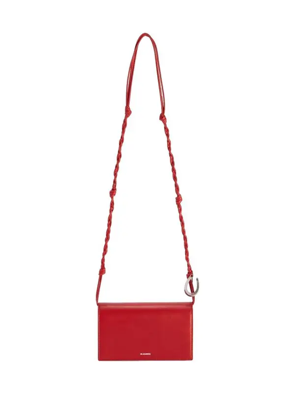 JIL SANDER Horse Tangle Crossbody Bag - Red