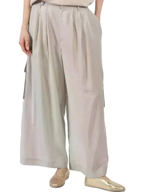 Tibi Pleated Trousers - Neutrals