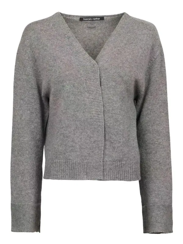 HANNES ROETHER V-neck Cardigan - Grey