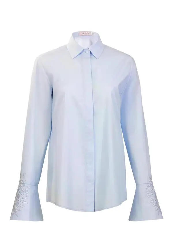 Silvia Tcherassi Neve Embroidered Shirt - Blue