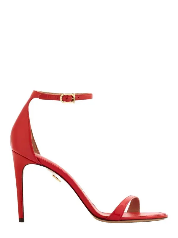 FERRAGAMO 90mm Strappy Stiletto Sandals - Red