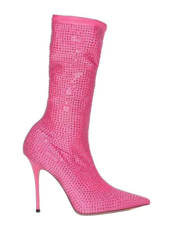 GEDEBE Crystal-embellished Sock Boots - Pink