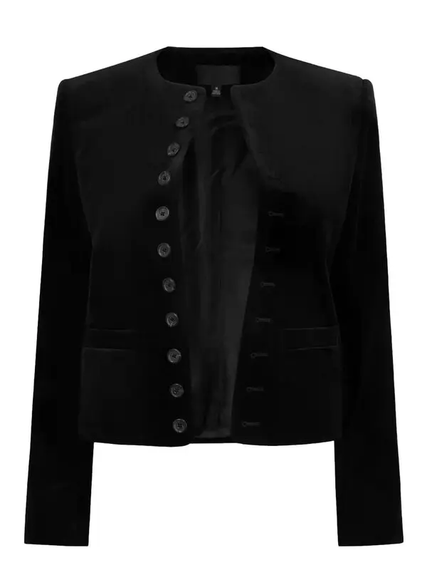 NILI LOTAN Patti Buttoned Jacket - Black
