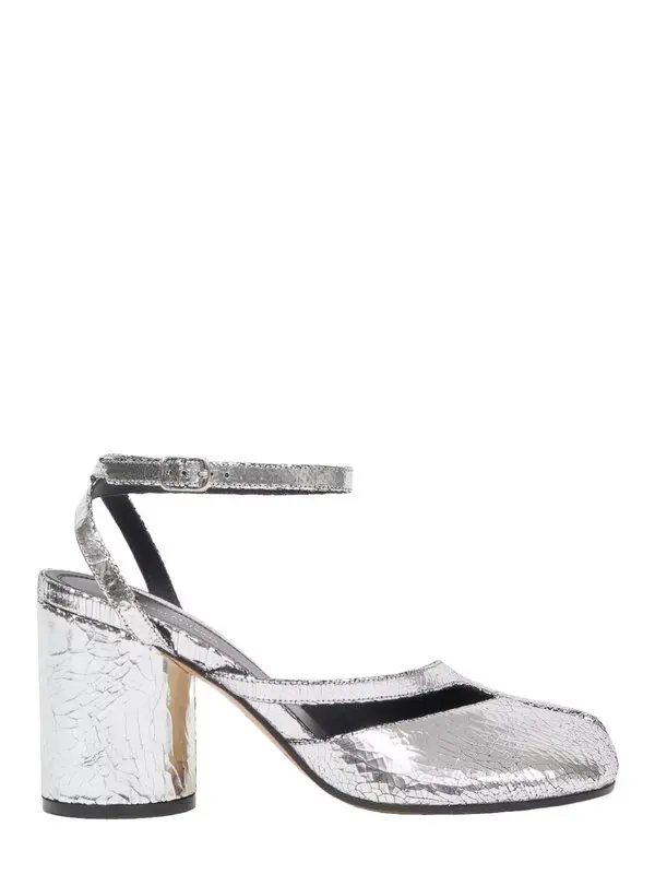 MAISON MARGIELA Tabi Leather Pumps - Silver