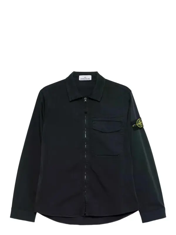 Stone Island Zip Pocket Overshirt - Blue